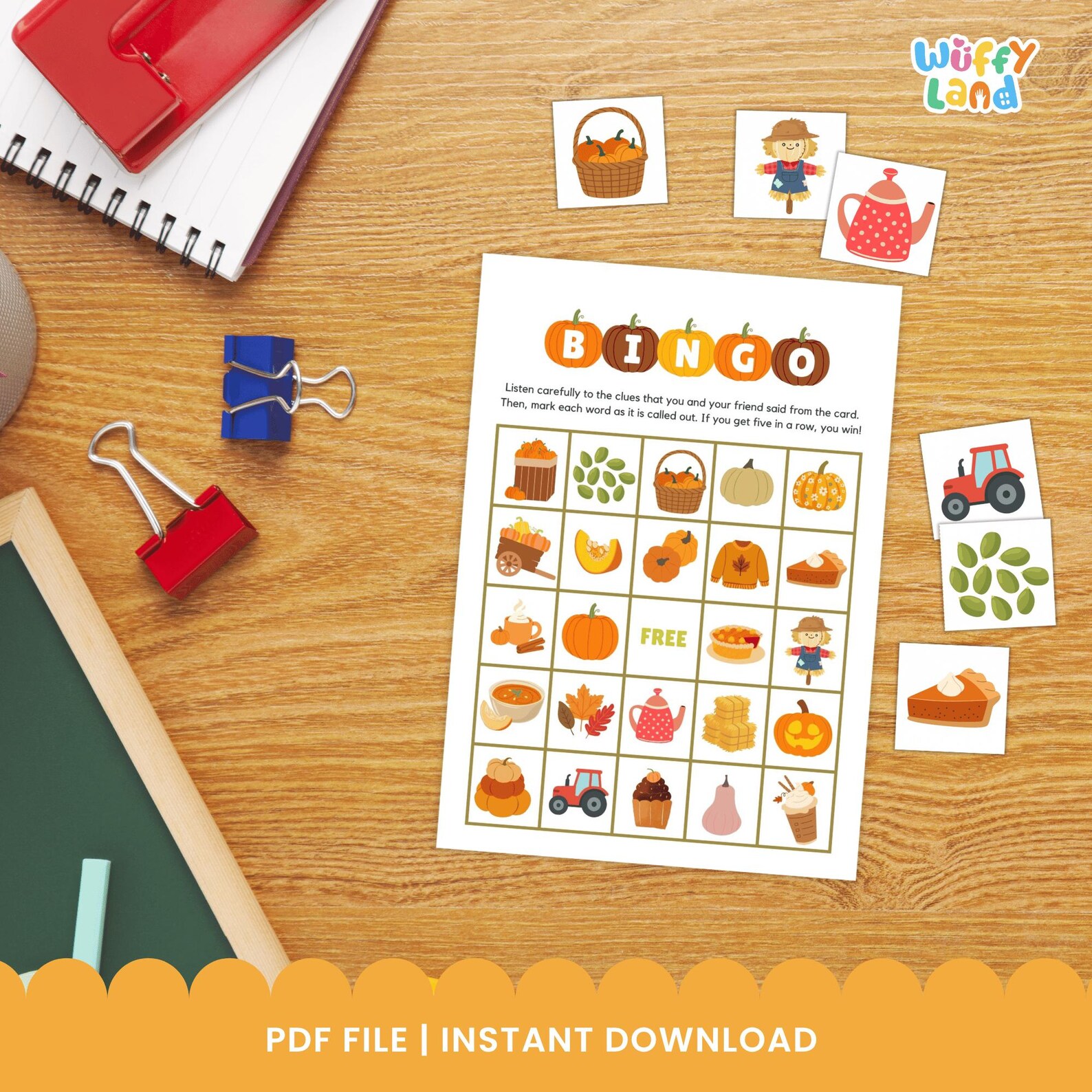 Pumpkin Patch Bingo Game | Fall Classroom Activity | Autumn Harvest ...