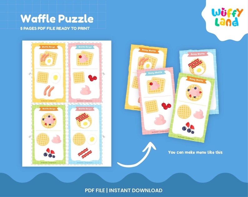 Build a Waffle Pretend Play Waffle Dramatic Play Toddler - Etsy