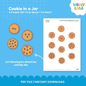 Learn About Number : Cookies Theme, Math for Kids, Preschool Activities ...