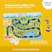 Snakes and Ladders City, Familiy Board Games, Kids Classic Game, Kids ...