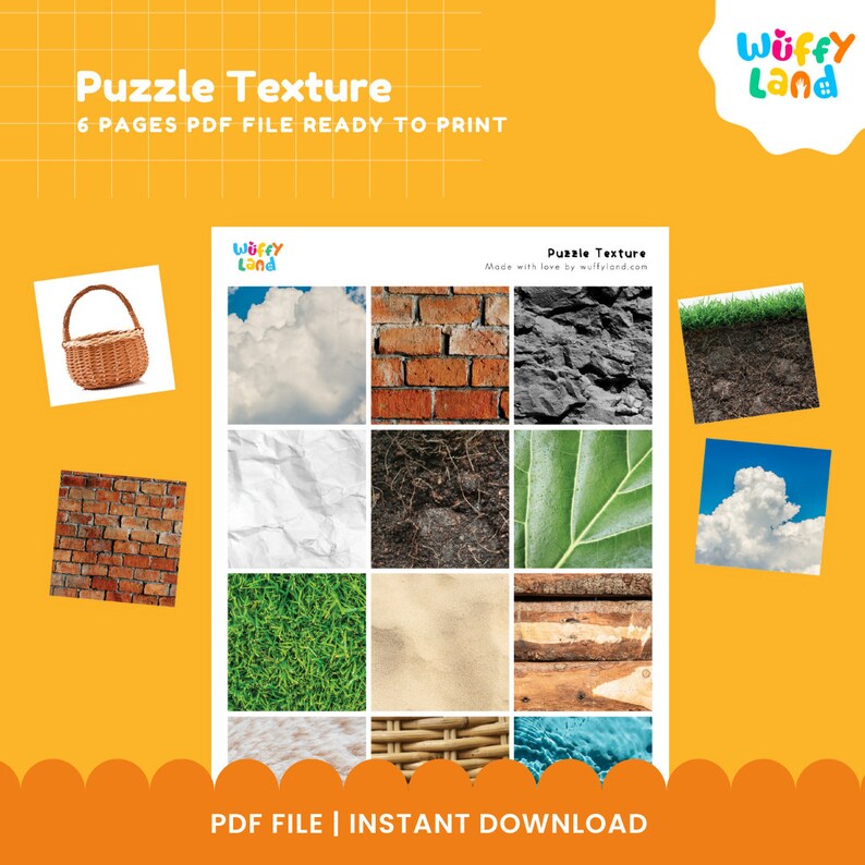 Puzzle Texture, Preschool Pattern Matching Activity, Texture Games ...