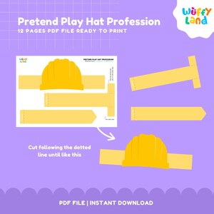 Pretend Play Profession Hats | Printable Role-play Activity for Kids ...