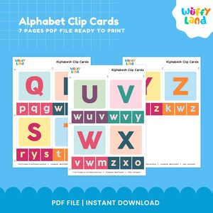 Alphabet Flash Cards Printable for Kids, Alphabet Lower Case and Upper ...