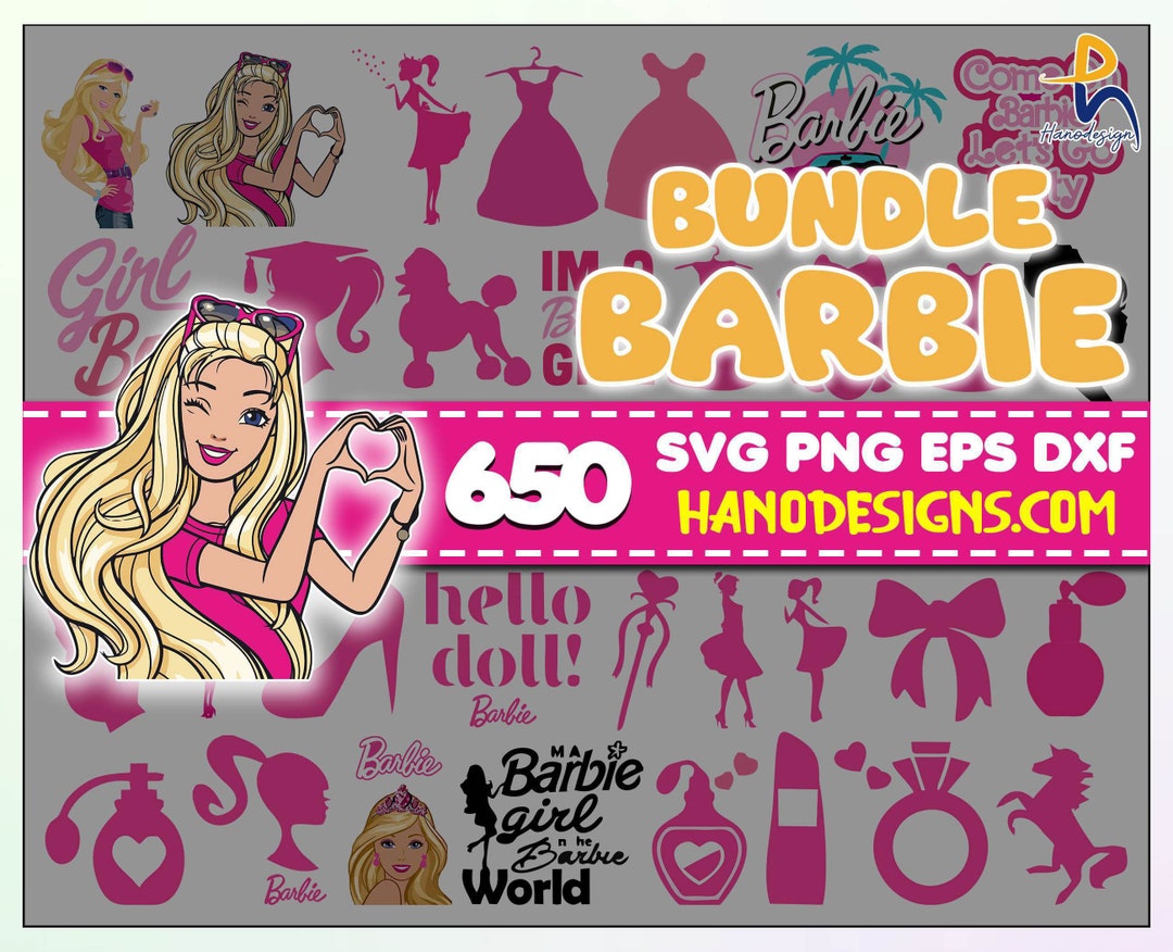 New Barbi Bundle Svg Barb Svg Png Jpg Princess Silhouette - Etsy