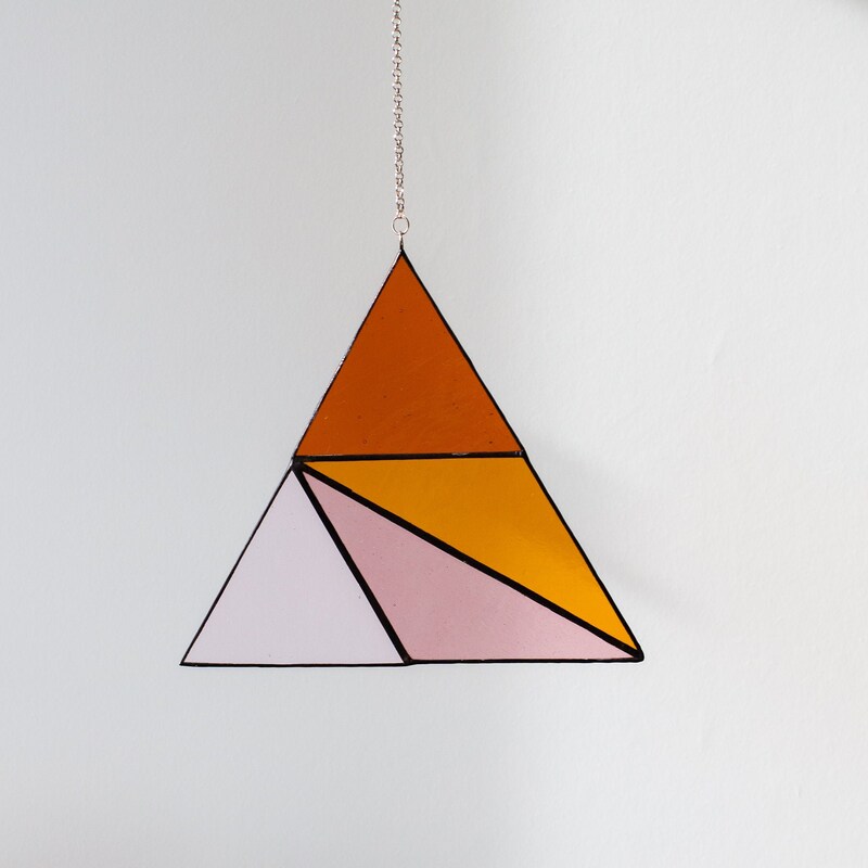 Stained Glass Triangle - Etsy