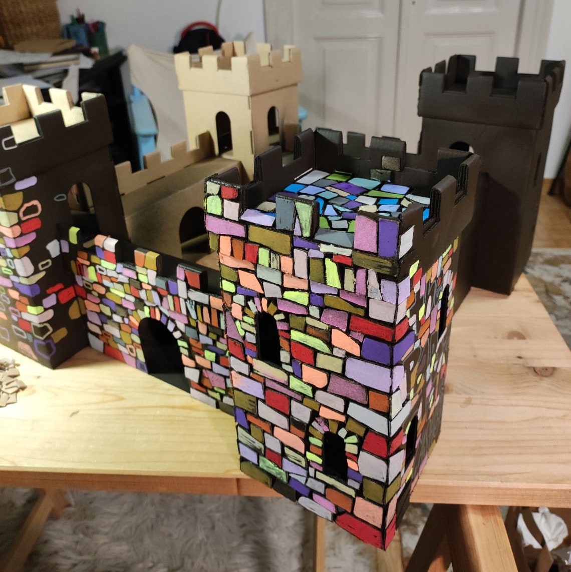 The Magical Cardboard Fortress for Kids / Art and Craft for - Etsy