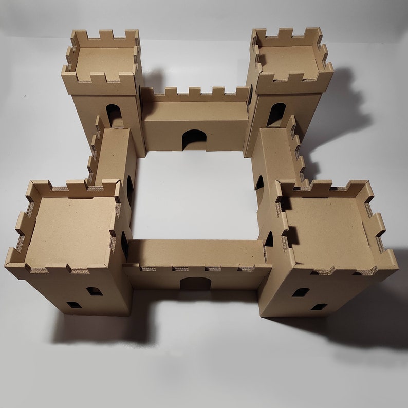 The Magical Cardboard Fortress for Kids / Art and Craft for | Etsy