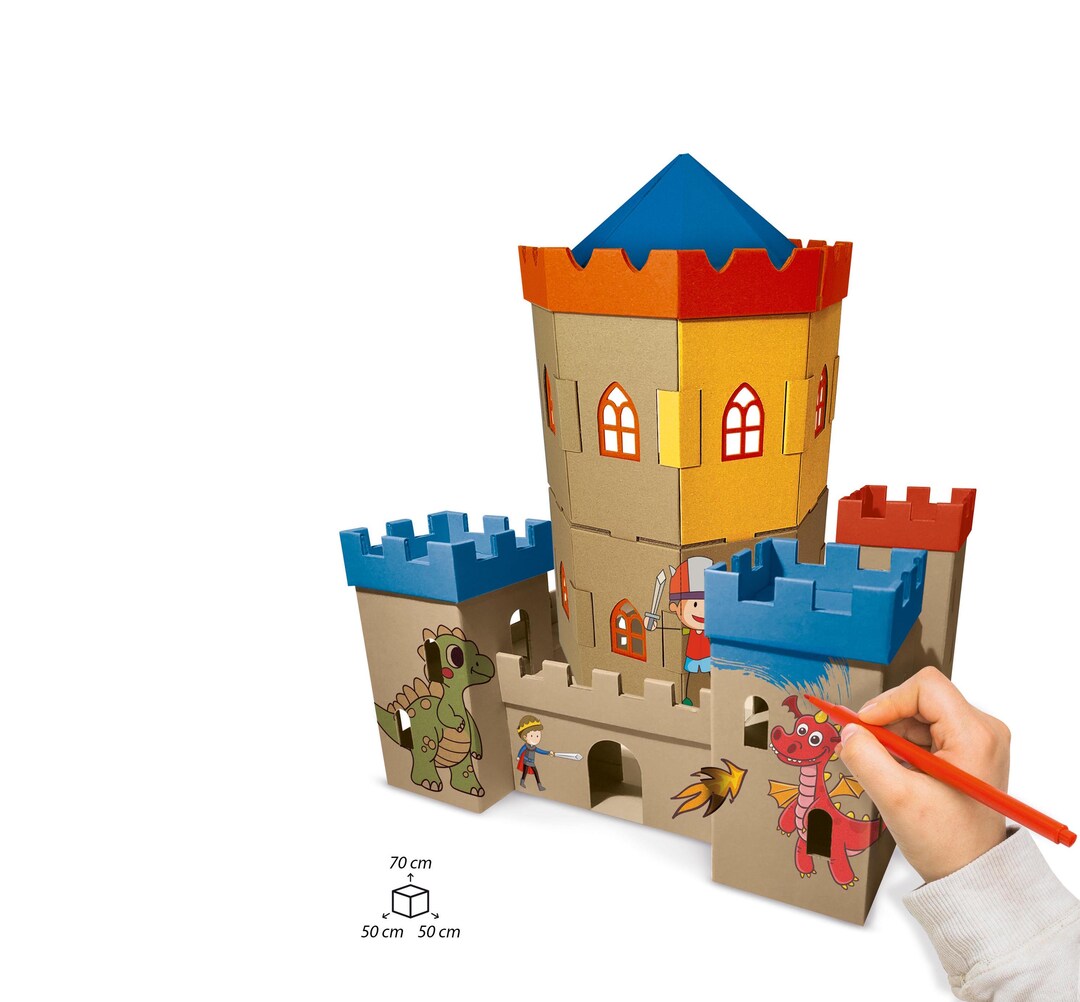 The Fortress. Paper, Cardboard. Castle and Tower. Eco Friendly Build ...