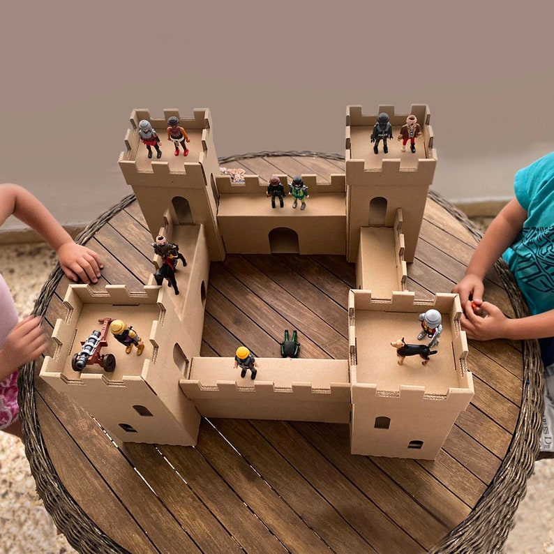 The Magical Cardboard Fortress for Kids / Art and Craft for - Etsy