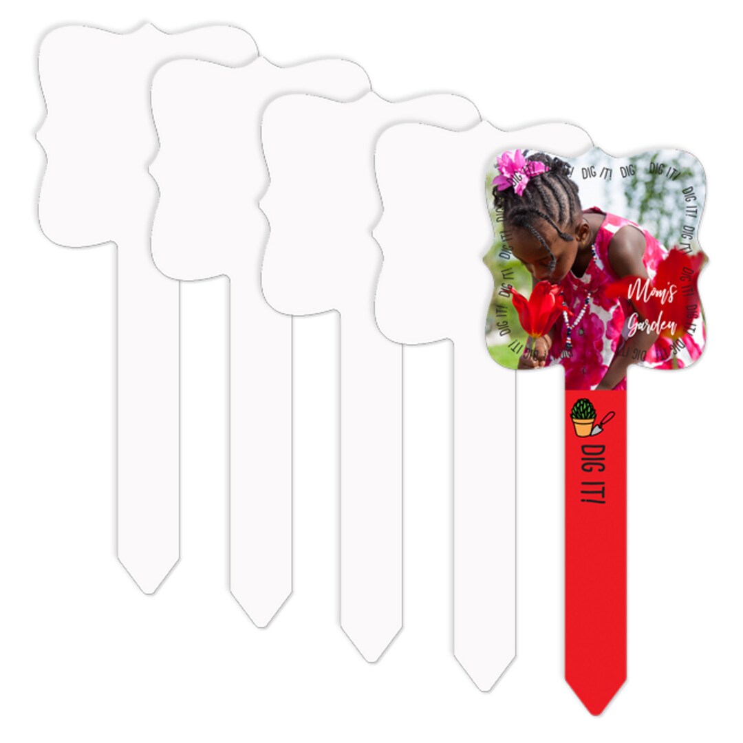 Unisub Sublimation Blank Outdoor Aluminum Garden Stake Prague Shape 5 ...