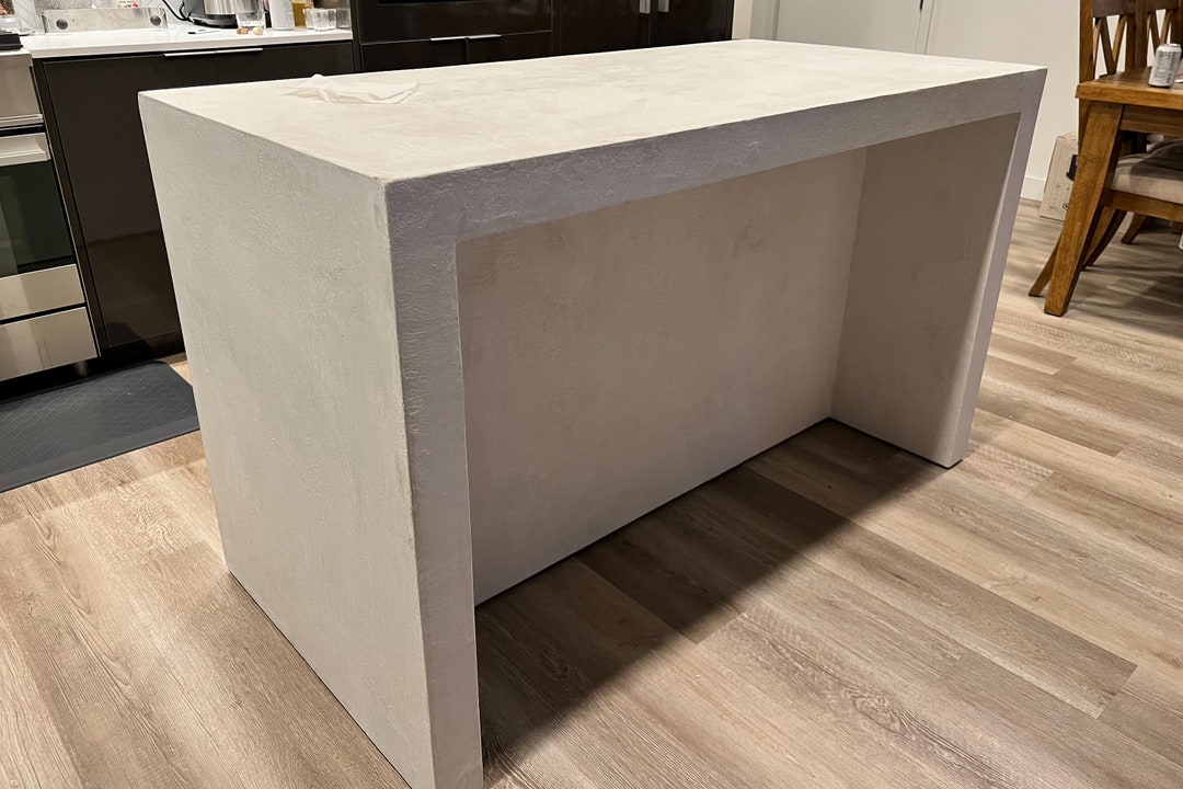 Stunning Tailored Size Concrete Kitchen Island - Etsy