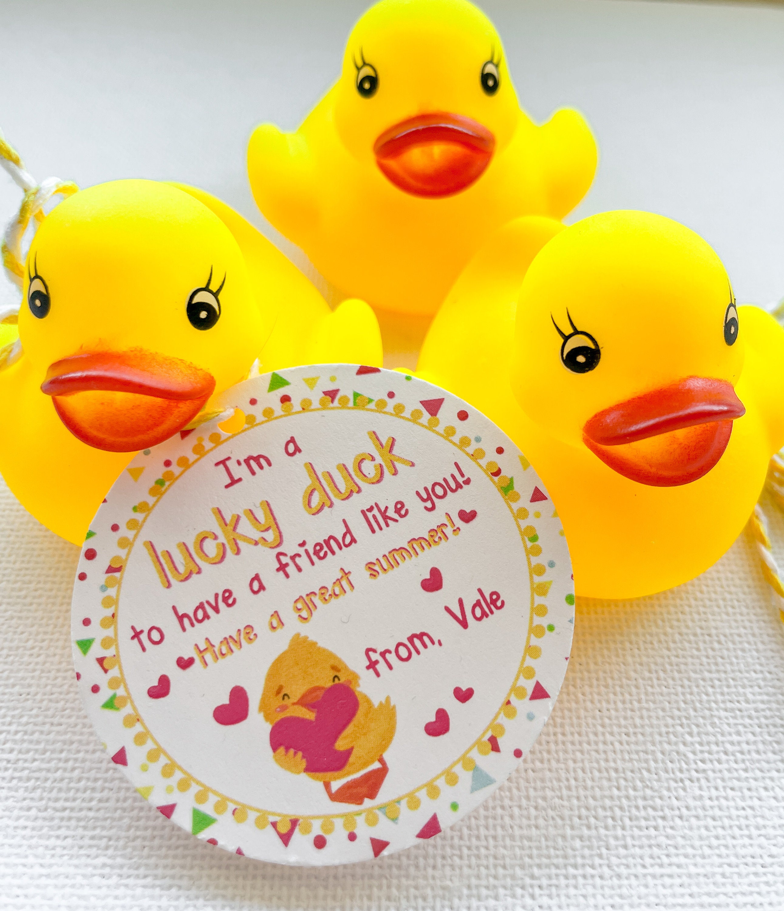 Lucky DUCK, End of School Year Classmate, Gift, Digital, Class Gift Tag ...