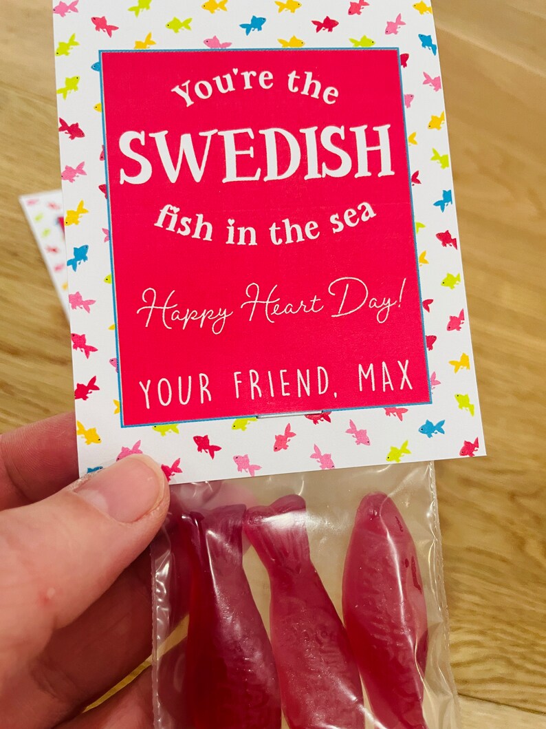 Swedish Fish in the Sea!! VALENTINE'S Day // Digital Print // Fish ...