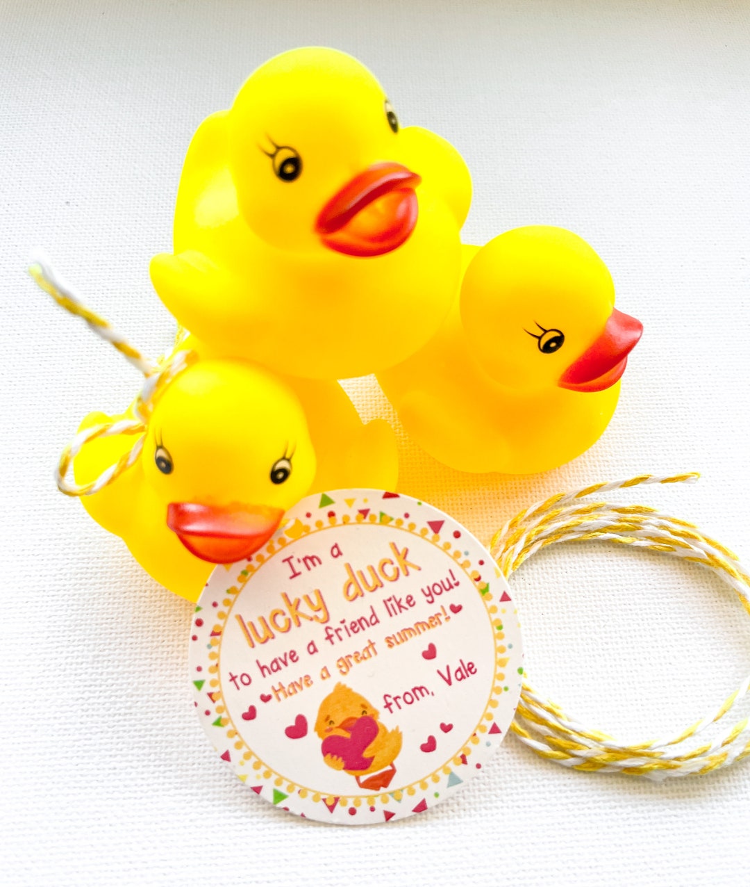 Lucky DUCK, End of School Year Classmate, Gift, Digital, Class Gift Tag ...