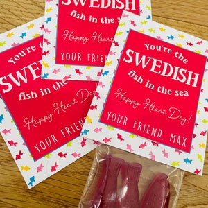 Swedish Fish in the Sea!! VALENTINE'S Day // Digital Print // Fish ...