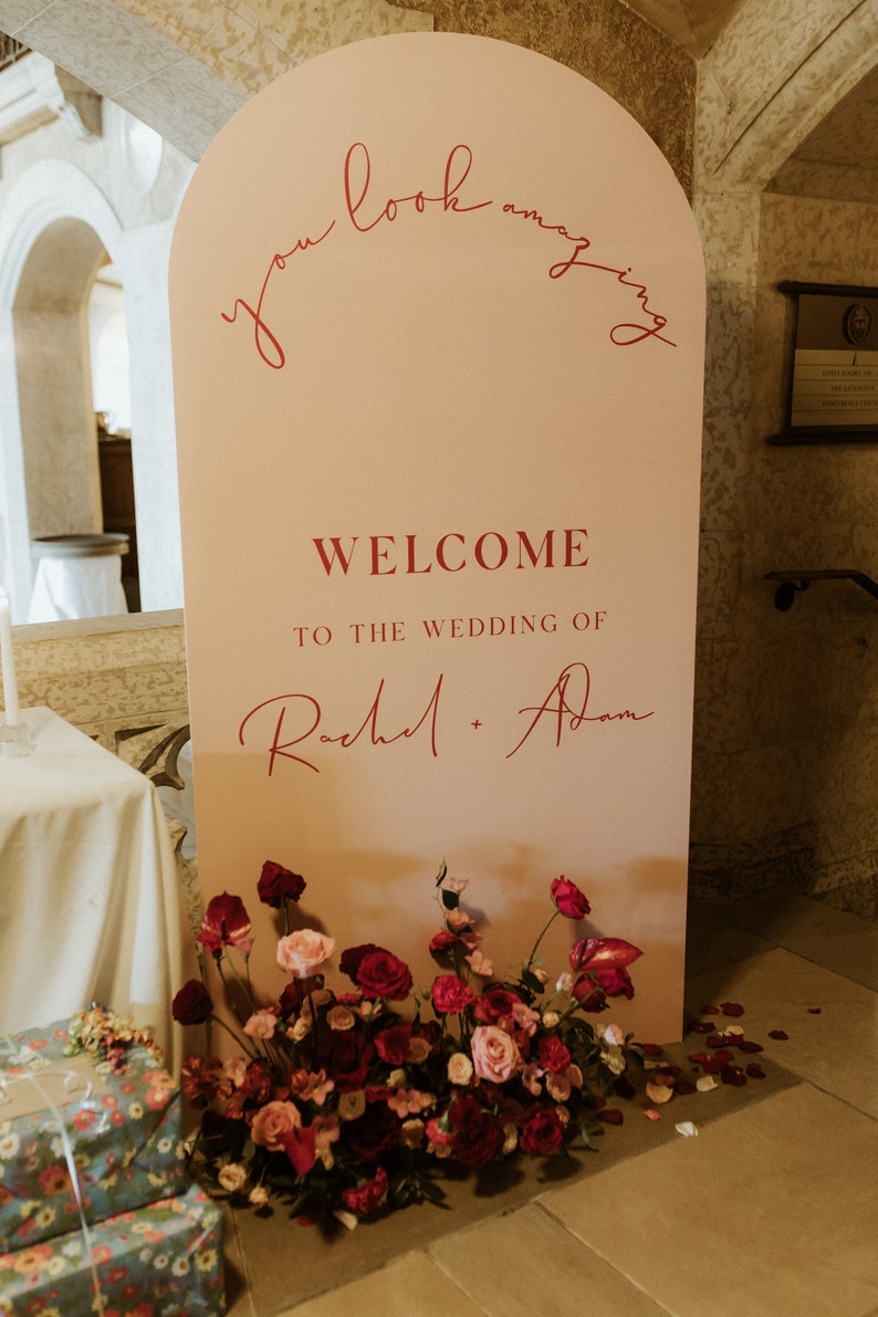 Modern Wedding Welcome and No Cameras Sign Digital//double - Etsy