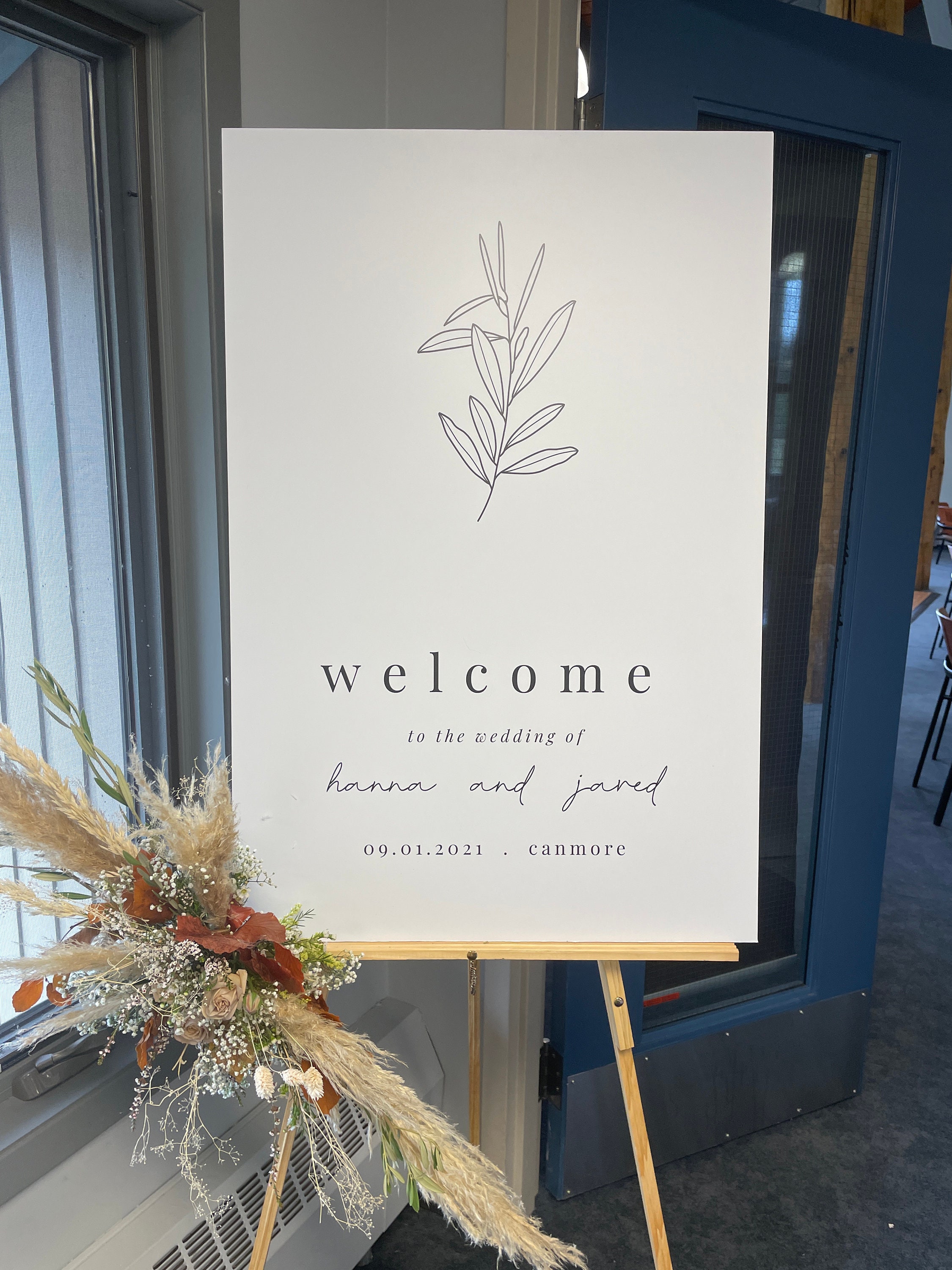 Minimal BOHO Wedding Welcome Sign - DIGITAL - Etsy