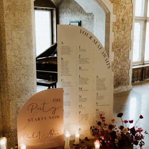 Digital Modern Wedding Welcome and Seating Chart Sign - DIGITAL File ...