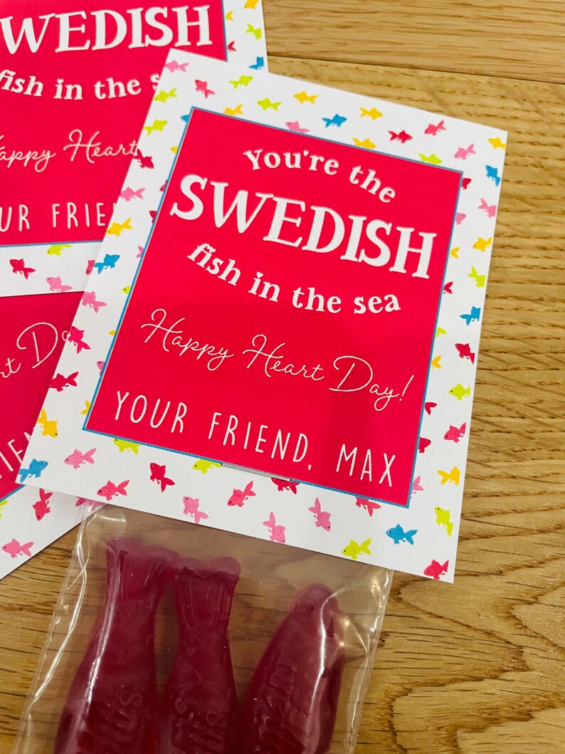 Swedish Fish in the Sea!! VALENTINE'S Day // Digital Print // Fish ...