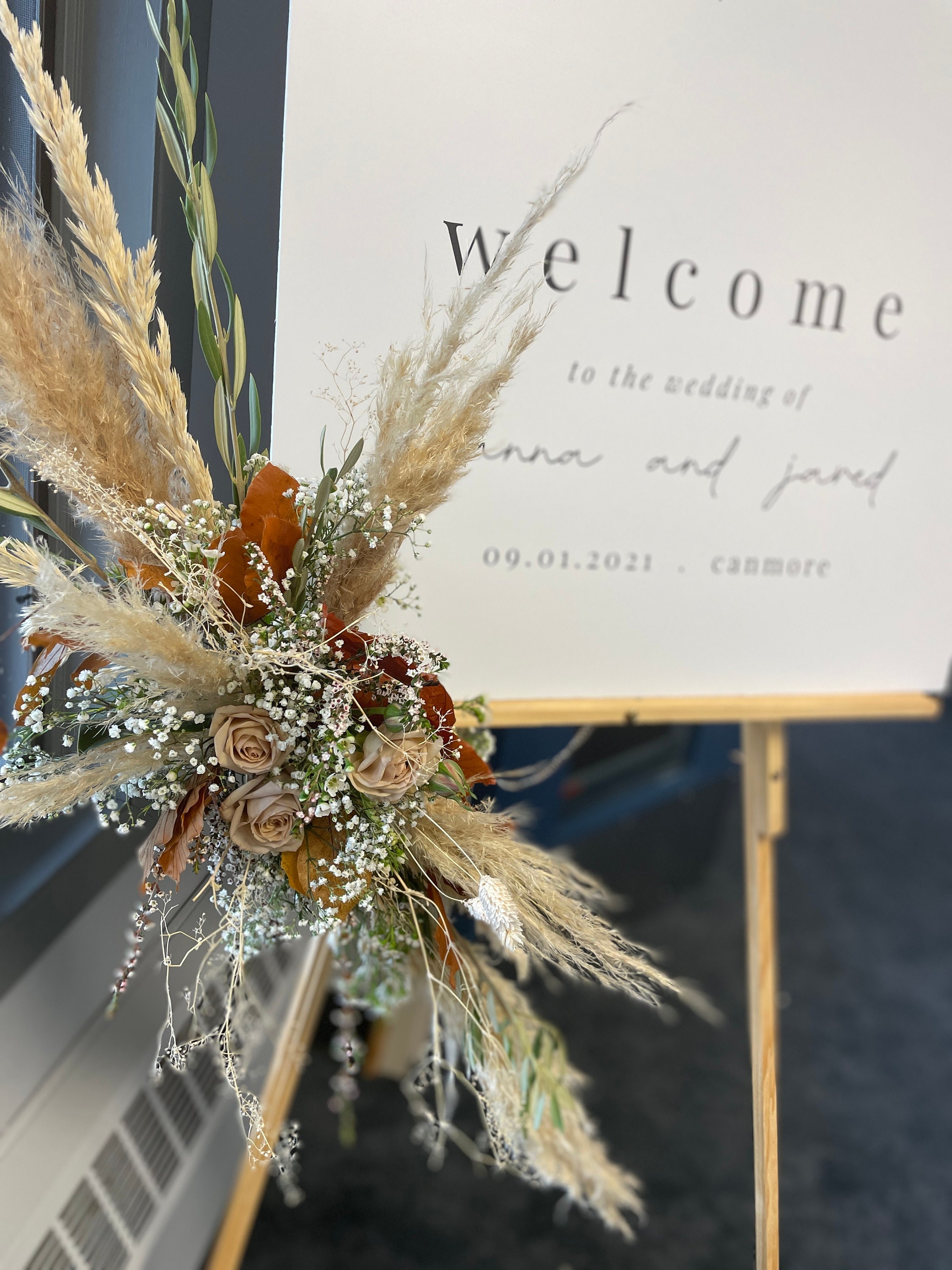 Minimal BOHO Wedding Welcome Sign - DIGITAL - Etsy