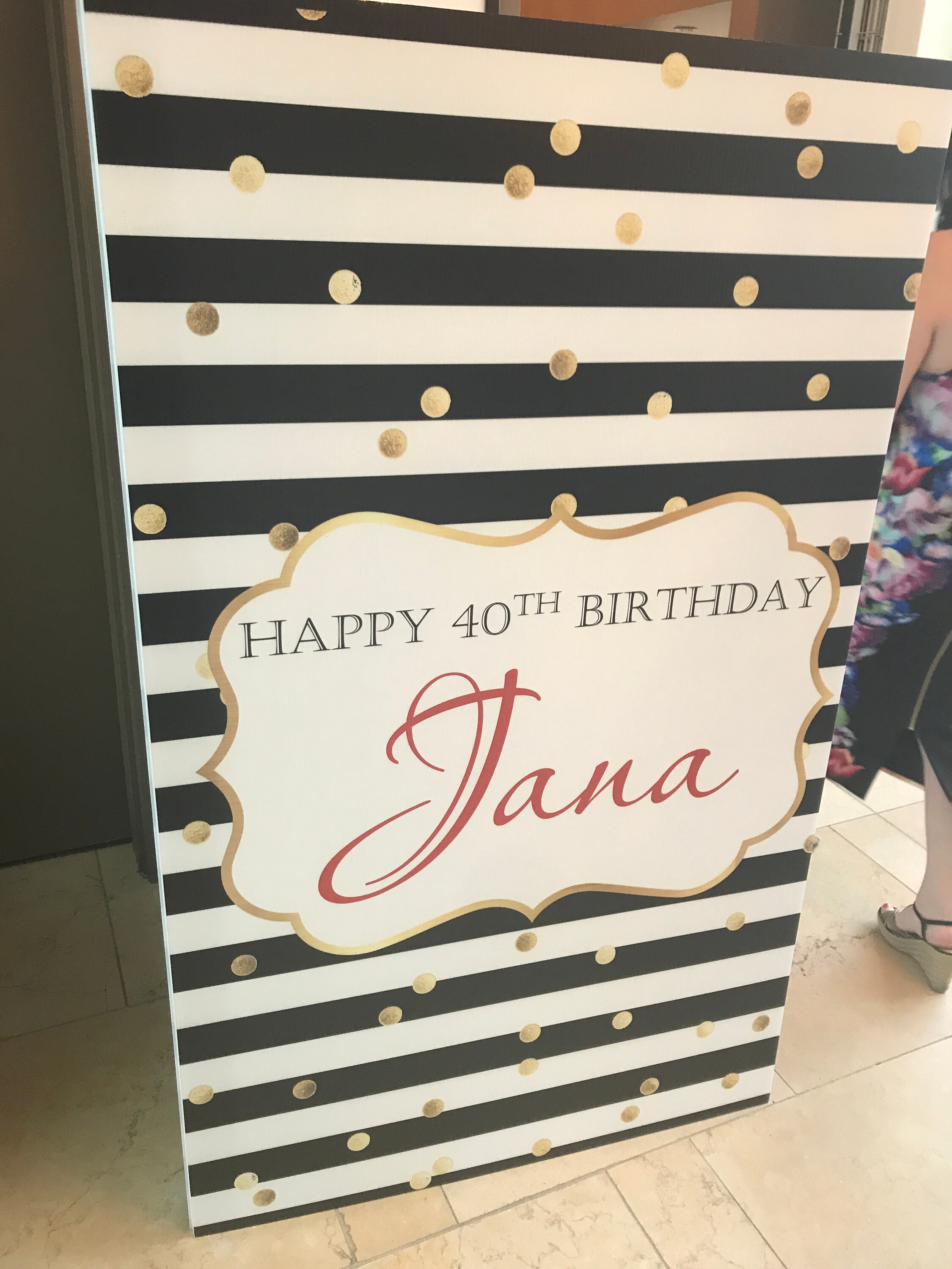 Kate Spade Inspired Birthday Backdrop and Welcome Sign - DIGITAL - Etsy