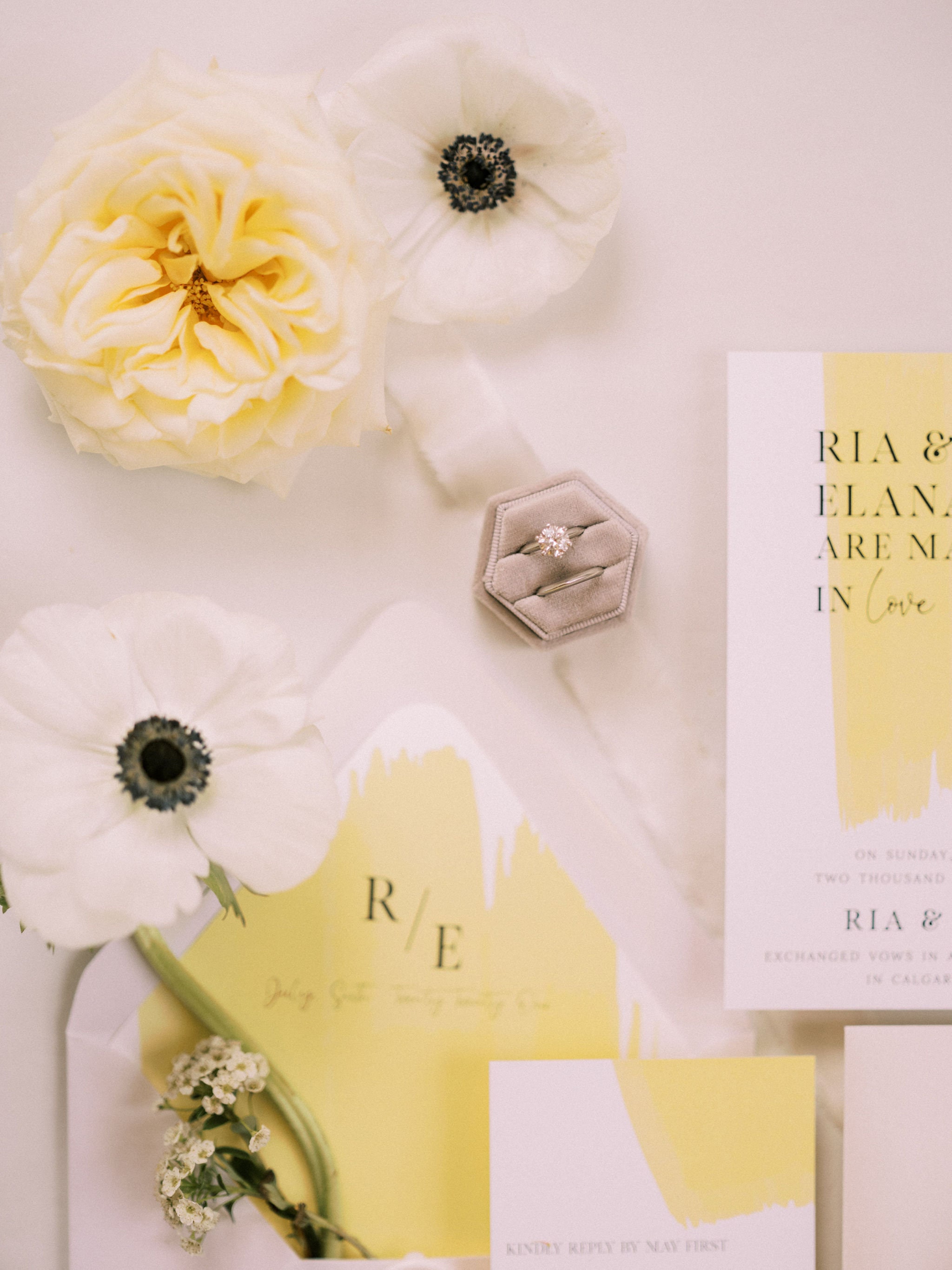 Happy Yellow Wedding Invitation Digital Wedding Invitation | Etsy