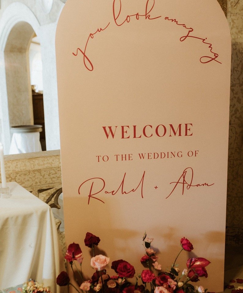 Modern Wedding Welcome and No Cameras Sign Digital//double - Etsy