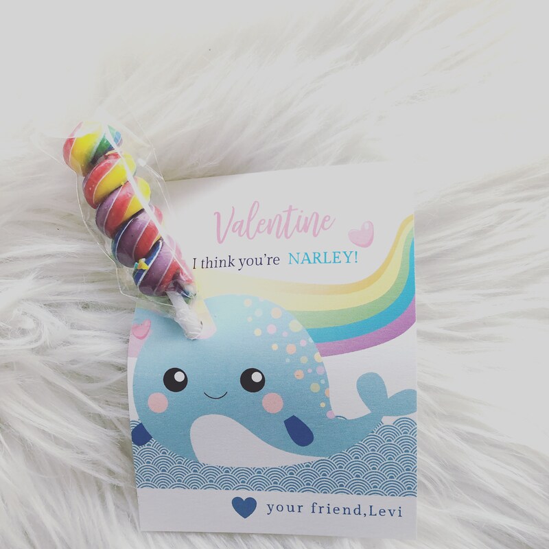 Narwhal Valentine - Etsy