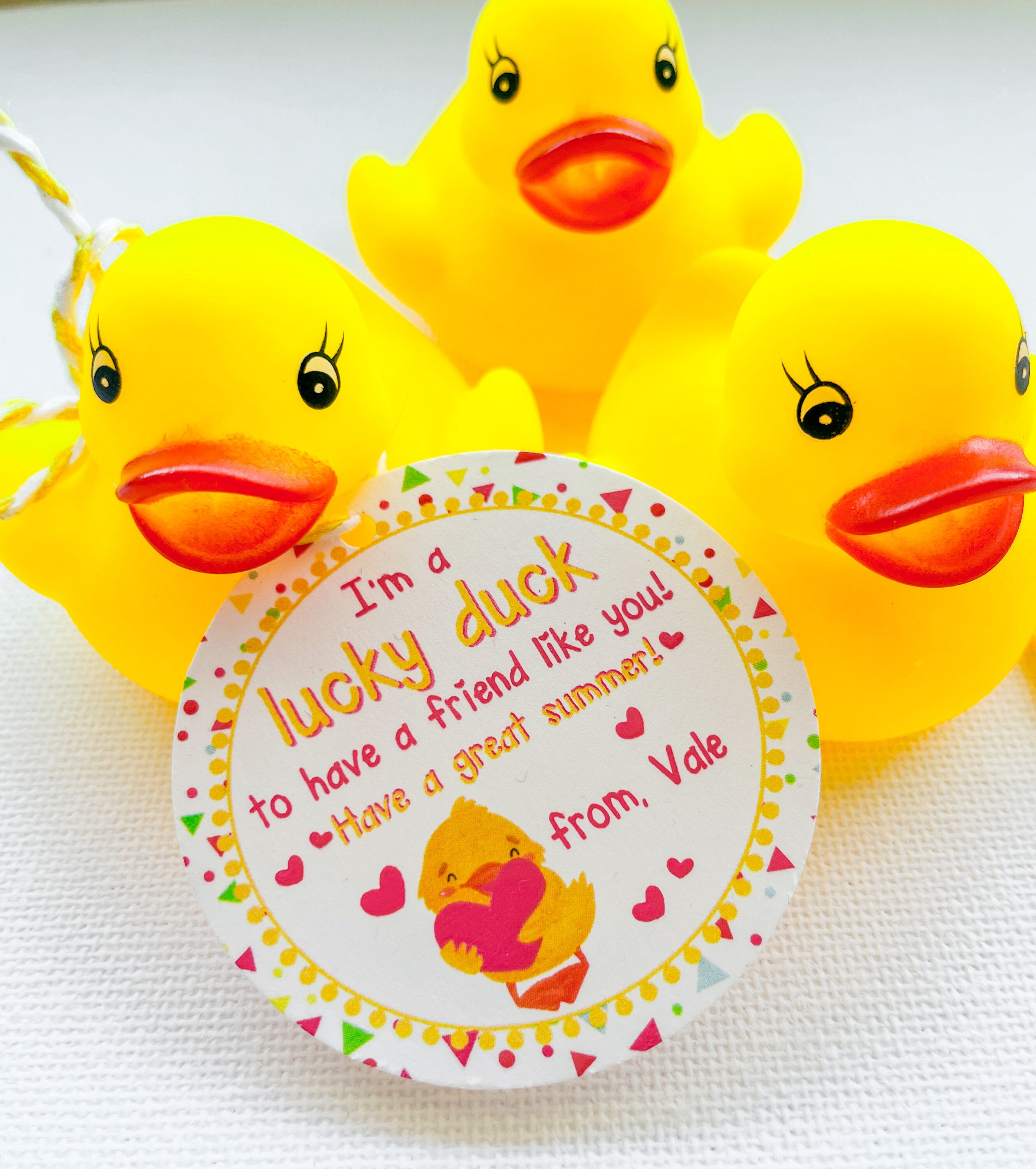 Lucky DUCK, End of School Year Classmate, Gift, Digital, Class Gift Tag ...