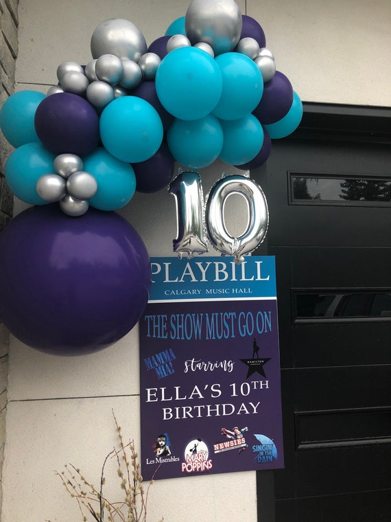 BROADWAY Birthday Welcome Sign - DIGITAL by Paper + Petals | Catch My Party