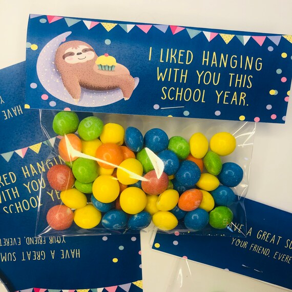 Sloth, hanging with you, End of School Year Classmate, Gift, Digital ...