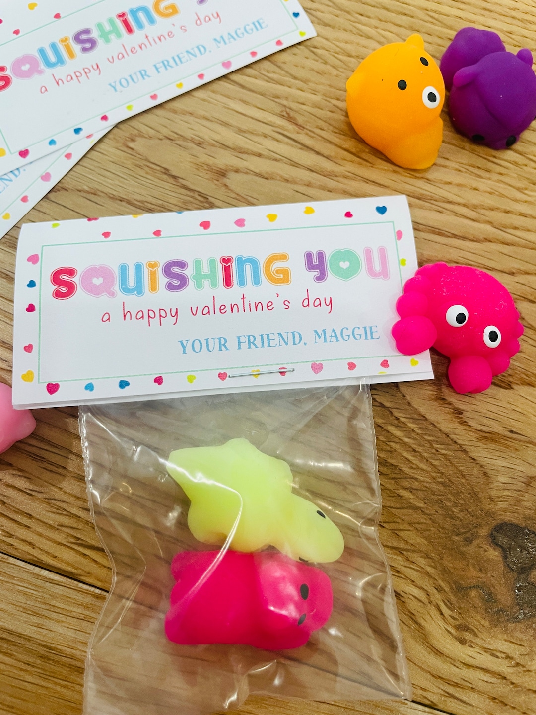 Squishing You a Happy VALENTINE'S Day // Digital Print // Mochi ...