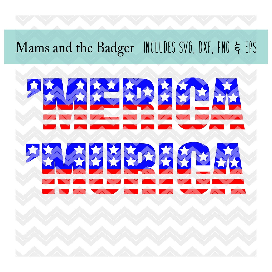 Merica Murica Svg, American Flag, 4th of July, Old Glory Letters, USA ...