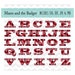 Plaid Alphabet Svg, Gingham Letters, Buffalo Plaid Clipart, Christmas ...