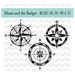 Compass Set Svg, Travel Wanderlust, Nautical Design, Navigate Cutfile ...