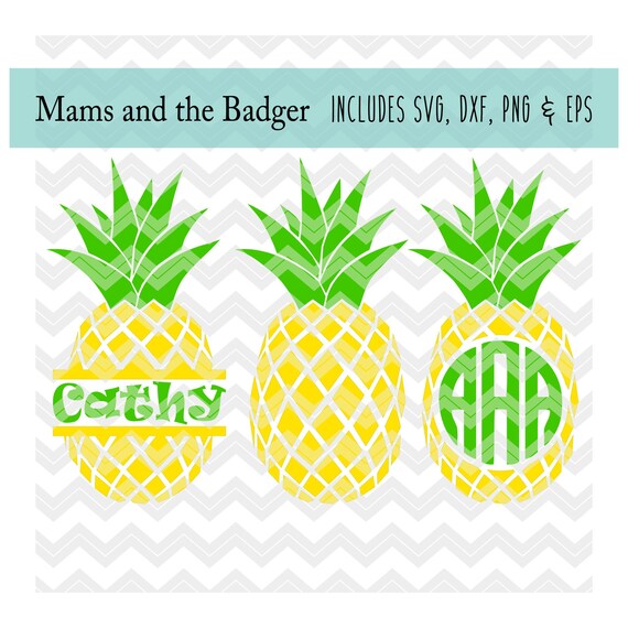 Pineapple Svg Pineapple Monogram Summer Cut File Fruit Clip | Etsy