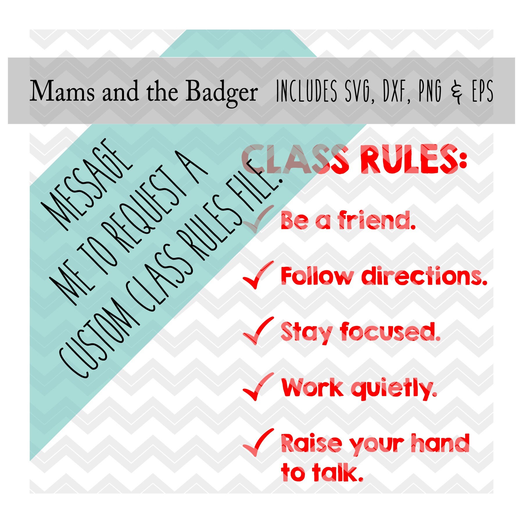 Class Rules Sign Svg, Classroom Printable, Teacher Room Decor, Back to ...