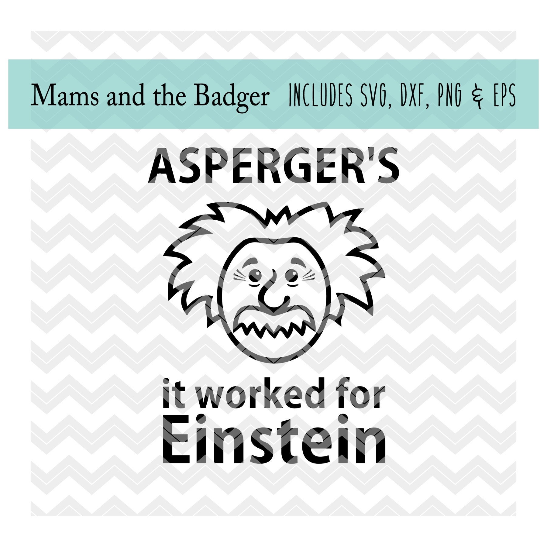Asperger's It Worked for Einstein Svg, Aspie Pride Design, ASD Spectrum ...