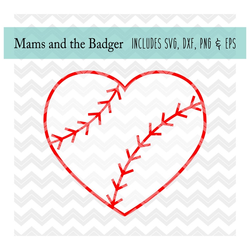 Baseball Heart Svg - Etsy