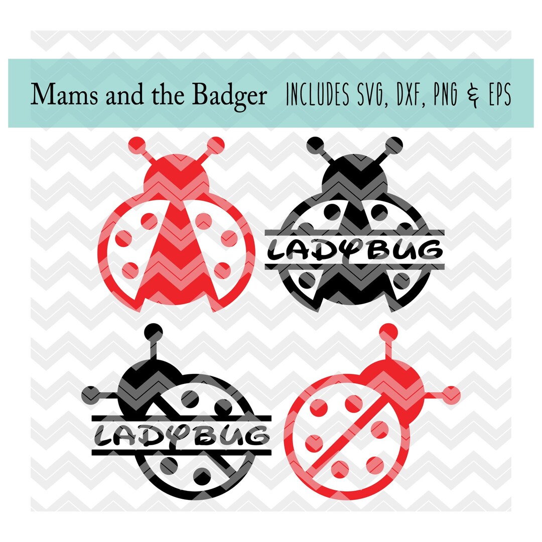 Ladybug Svg, Lady Bug Monogram Frame, Cute as a Bug Clip Art, Nursery ...