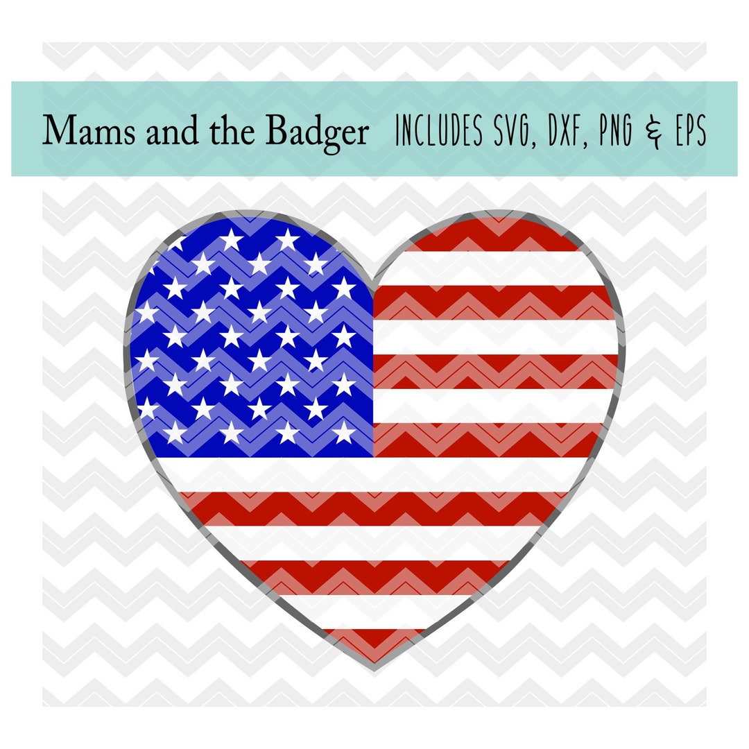 American Flag Svg, USA Heart Clip Art, July 4th Shirt Svg, Old Glory ...
