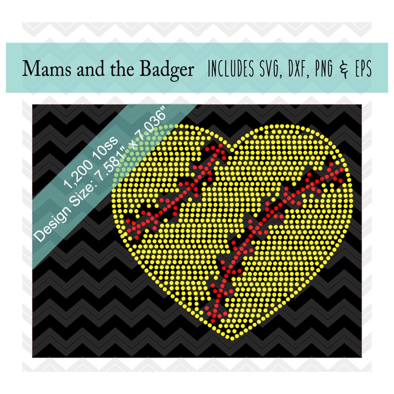 Softball Rhinestone - Etsy