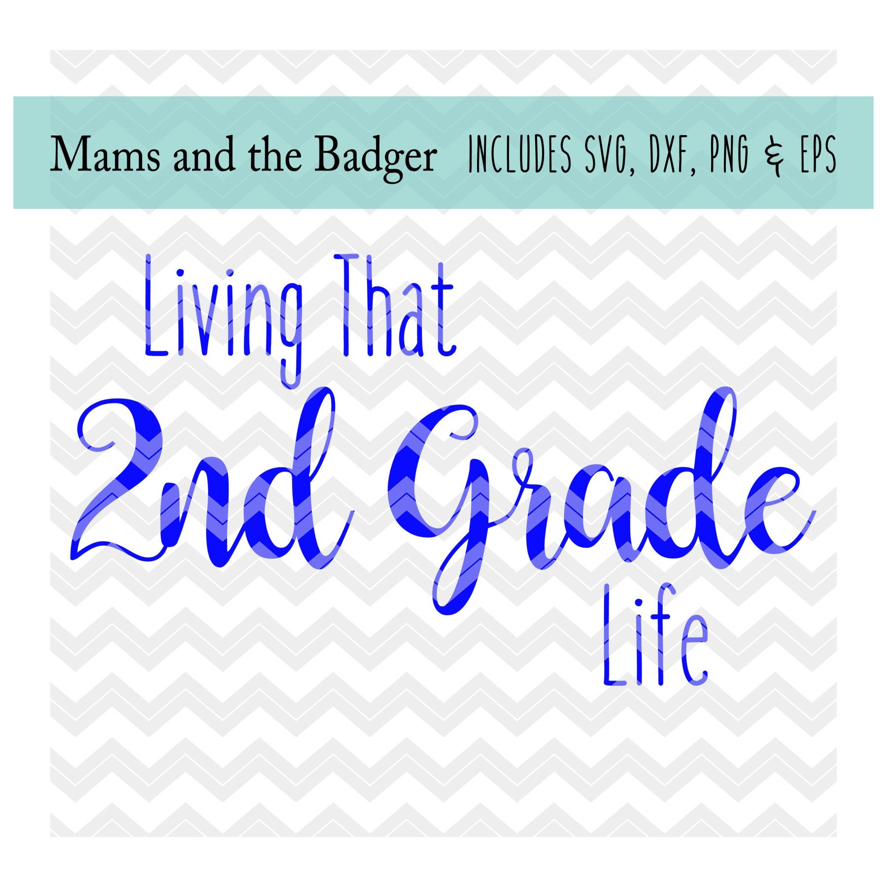 2nd Grade Life Svg, Living That Life Svg, Second Grade Design, Back to ...