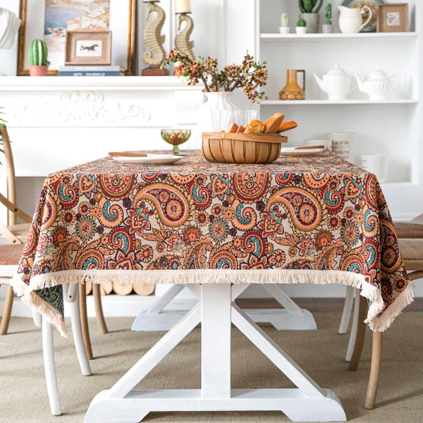 Paisley Tablecloth - Etsy