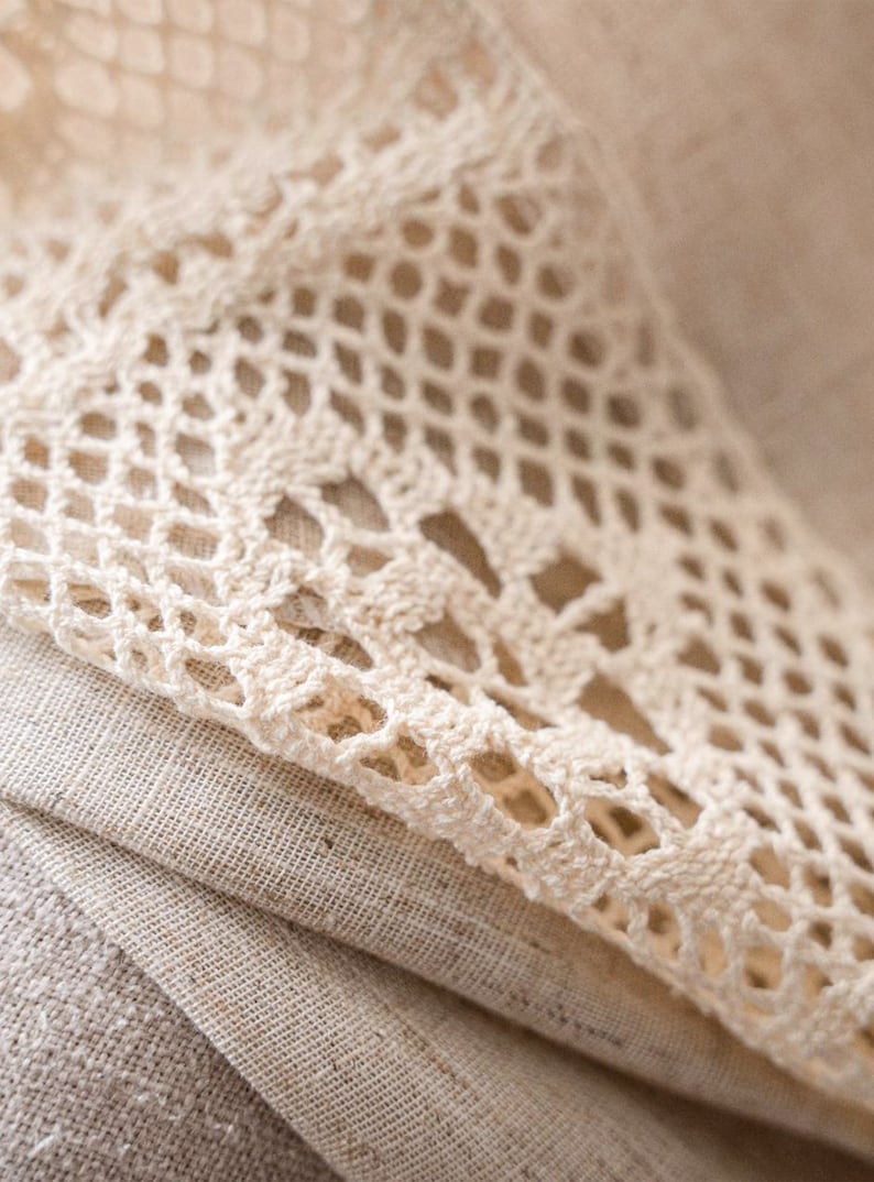 Rideau vintage au crochet rideau dépissage au crochet - Etsy France