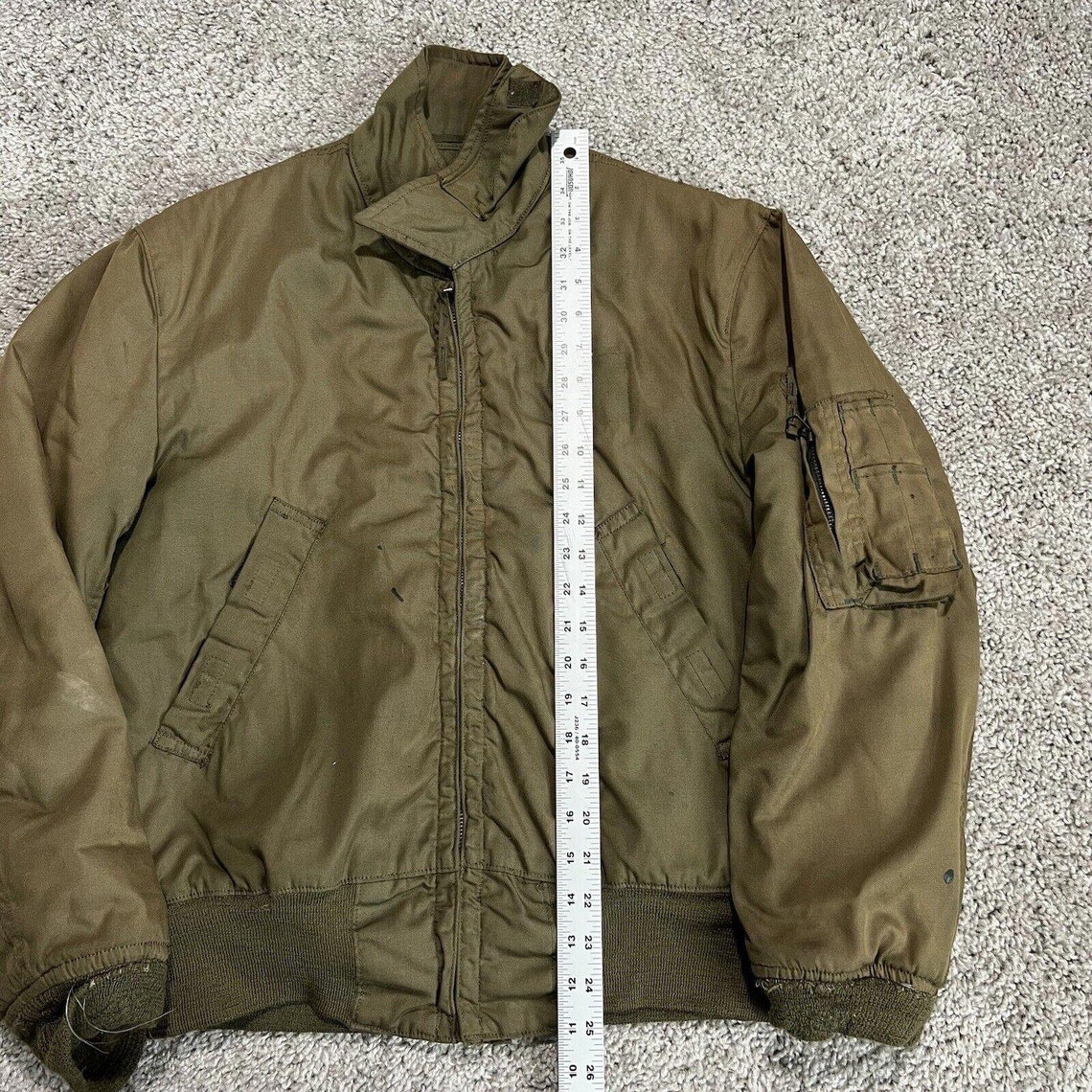 USAF Military Pilot Flight Jacket Flyers Cold Weather CWU-45/P Medium ...