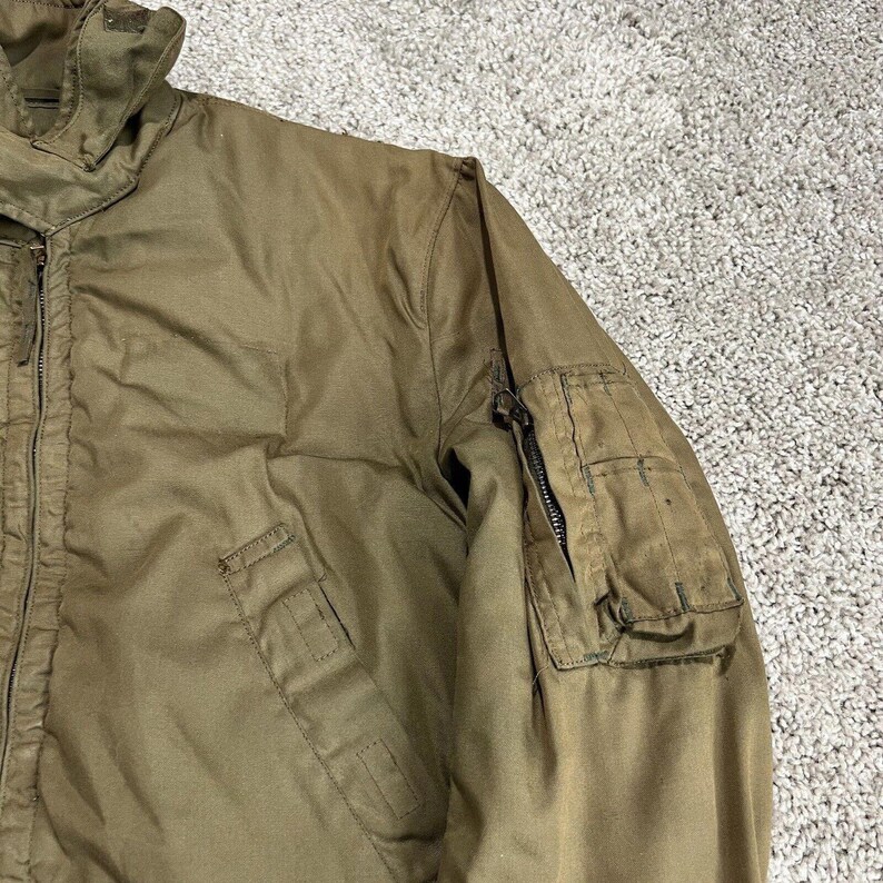 USAF Military Pilot Flight Jacket Flyers Cold Weather CWU-45/P Medium ...