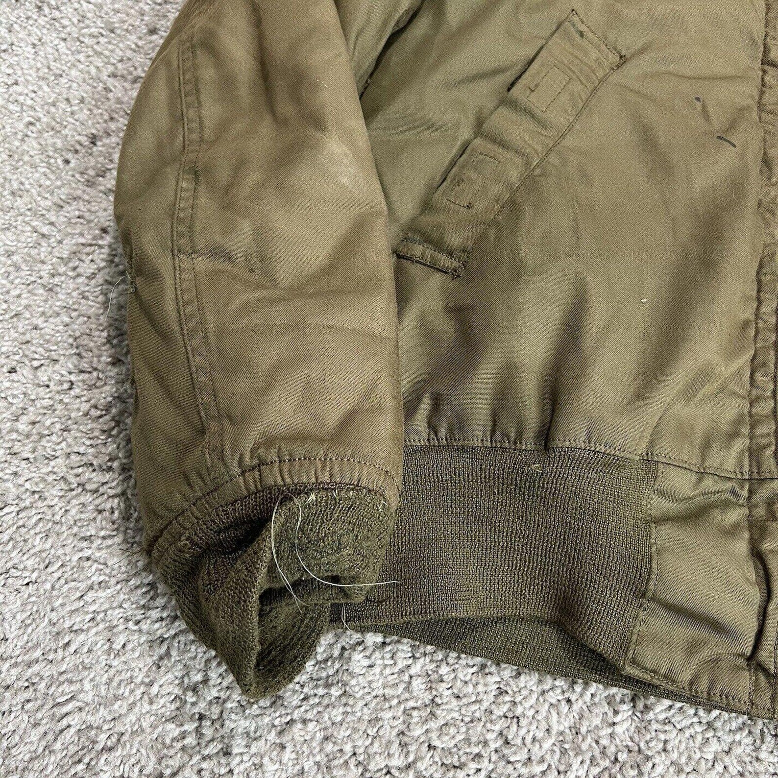 USAF Military Pilot Flight Jacket Flyers Cold Weather CWU-45/P Medium ...