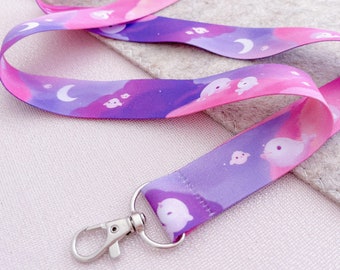 Party Duck White Lanyard | 90cm X 25mm | Pastel Aesthetic | Cute Artist ...