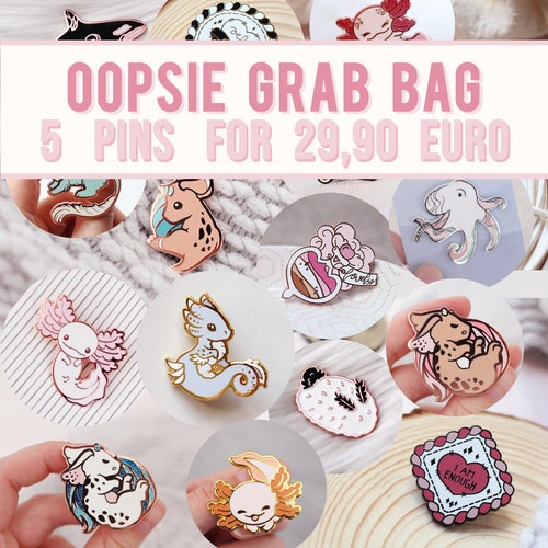 Enamel Pin Badges Surprise Grab Bag of 5 Random Pins Its a - Etsy